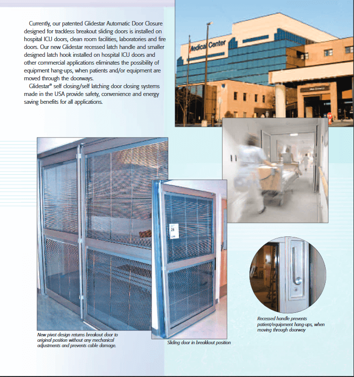 Automatic Sliding Door Closures for ICU Applications